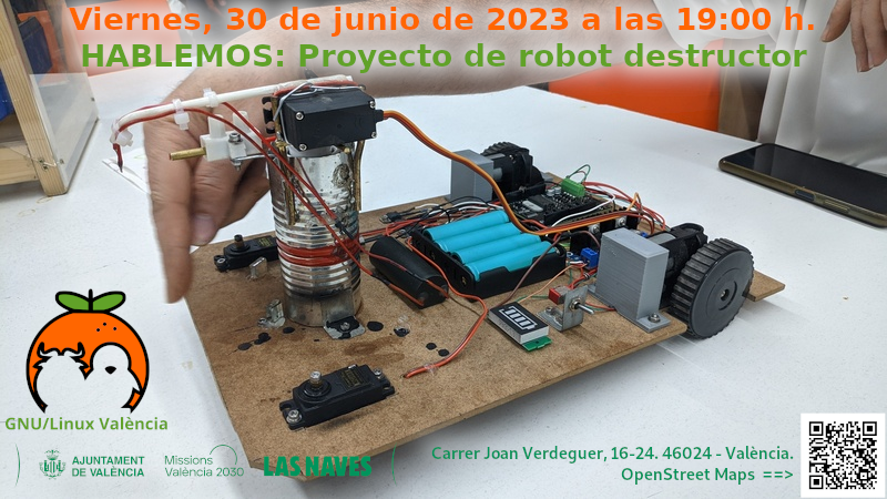 Hablemos: Proyecto de robot destructor Viernes 30 de Junio de 2023. 19: ...